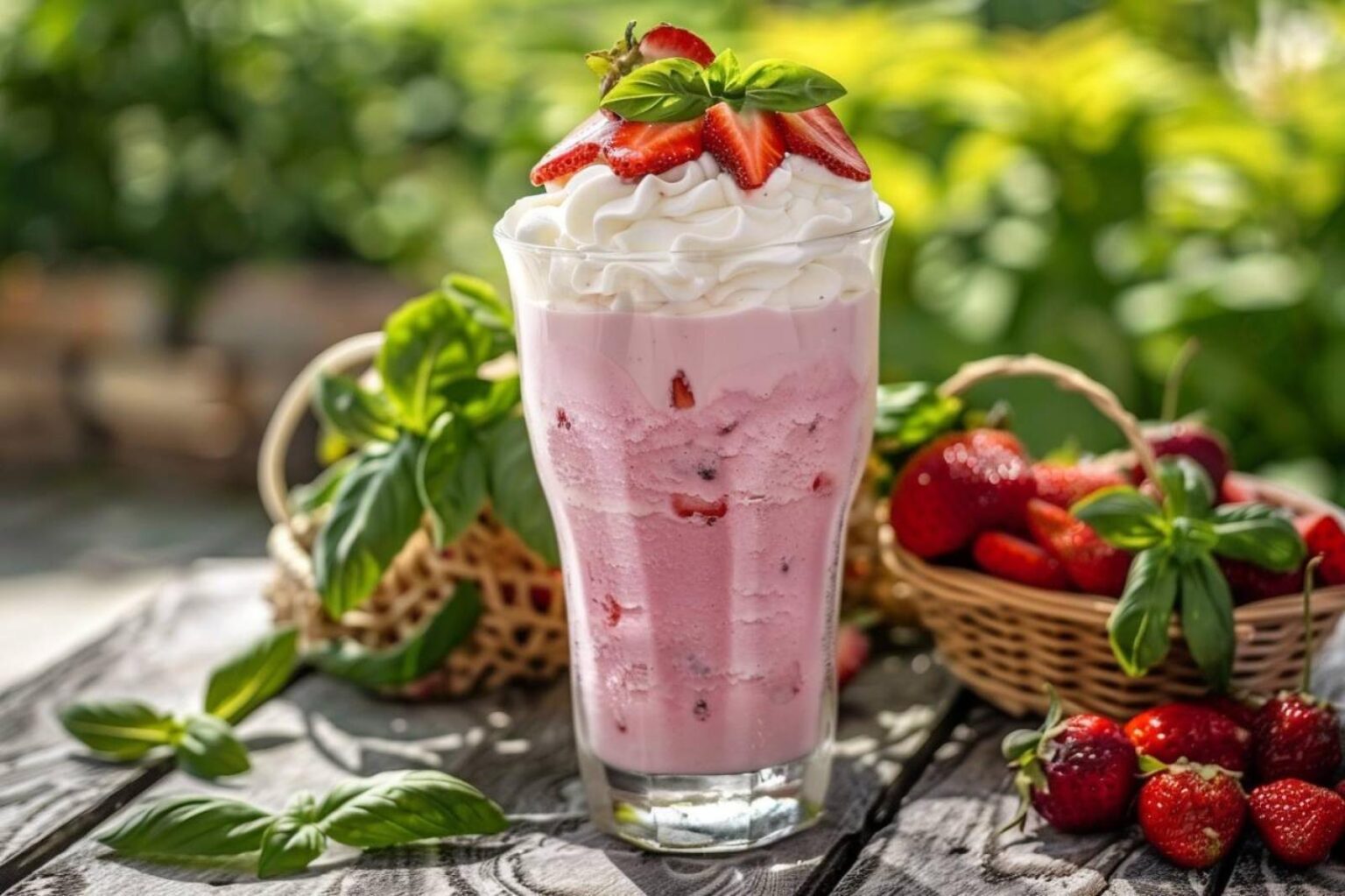 Lait frappé fraise-basilic : la recette estivale incontournable