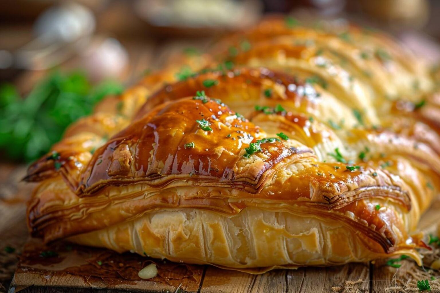 Discover the incredible recipe for snail puff pastry with herbs and ...